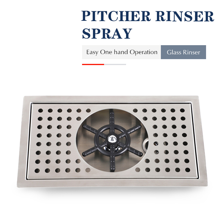 Custom OEM ODM Metal Sink Glass Rinser with Tray OEM & ODM | Zbslore