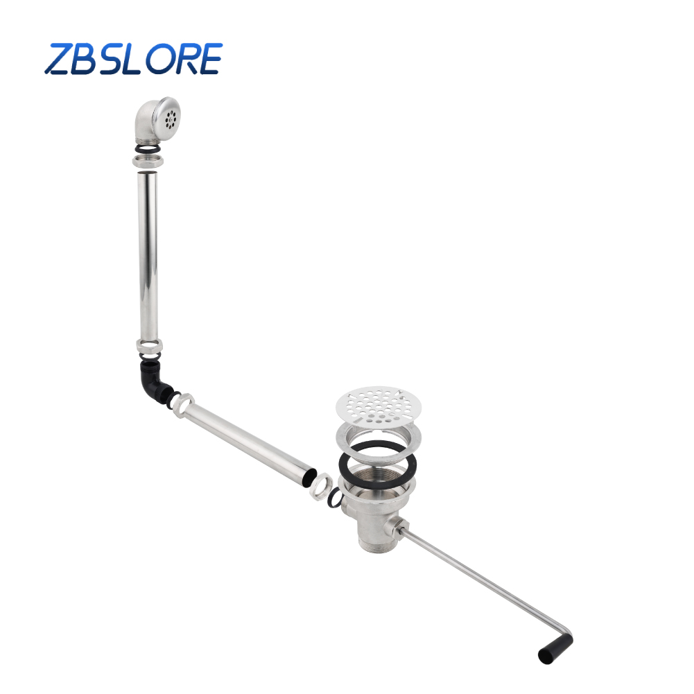 Twist Handle Waste Drain Valve With Overflow Kit - Zbslore