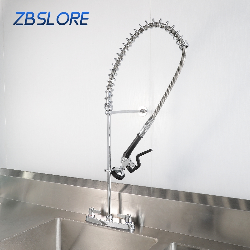 Pre-rinse Restaurant Kitchen Faucet Commercial Pull Down Spray - Zbslore