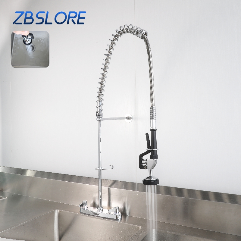 Pre-rinse Restaurant Kitchen Faucet Commercial Pull Down Spray - Zbslore