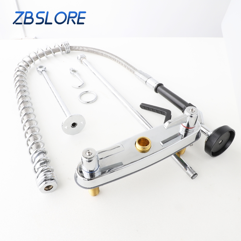 Pre-rinse Restaurant Kitchen Faucet Commercial Pull Down Spray - Zbslore