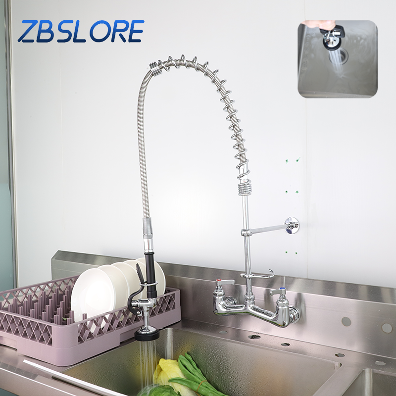 Industrial Wall Mount Workboard Overhead Swivel Arm Pre-rinse Unit ...